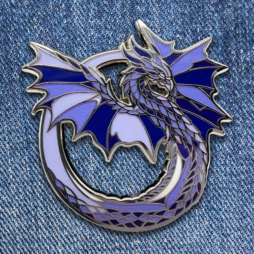 Violet Dragon Pin - The Retrograph